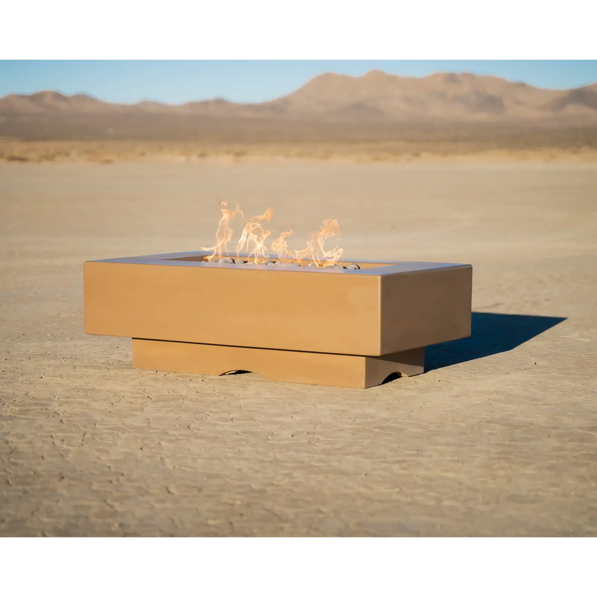 The Outdoor Plus Del Mar 72" Concrete Fire Pit, Plug & Play Electronic ...