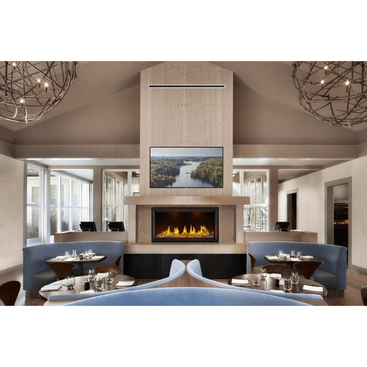 Napoleon Tall Linear Vector 50 Direct Vent Gas Fireplace TLV50N ...