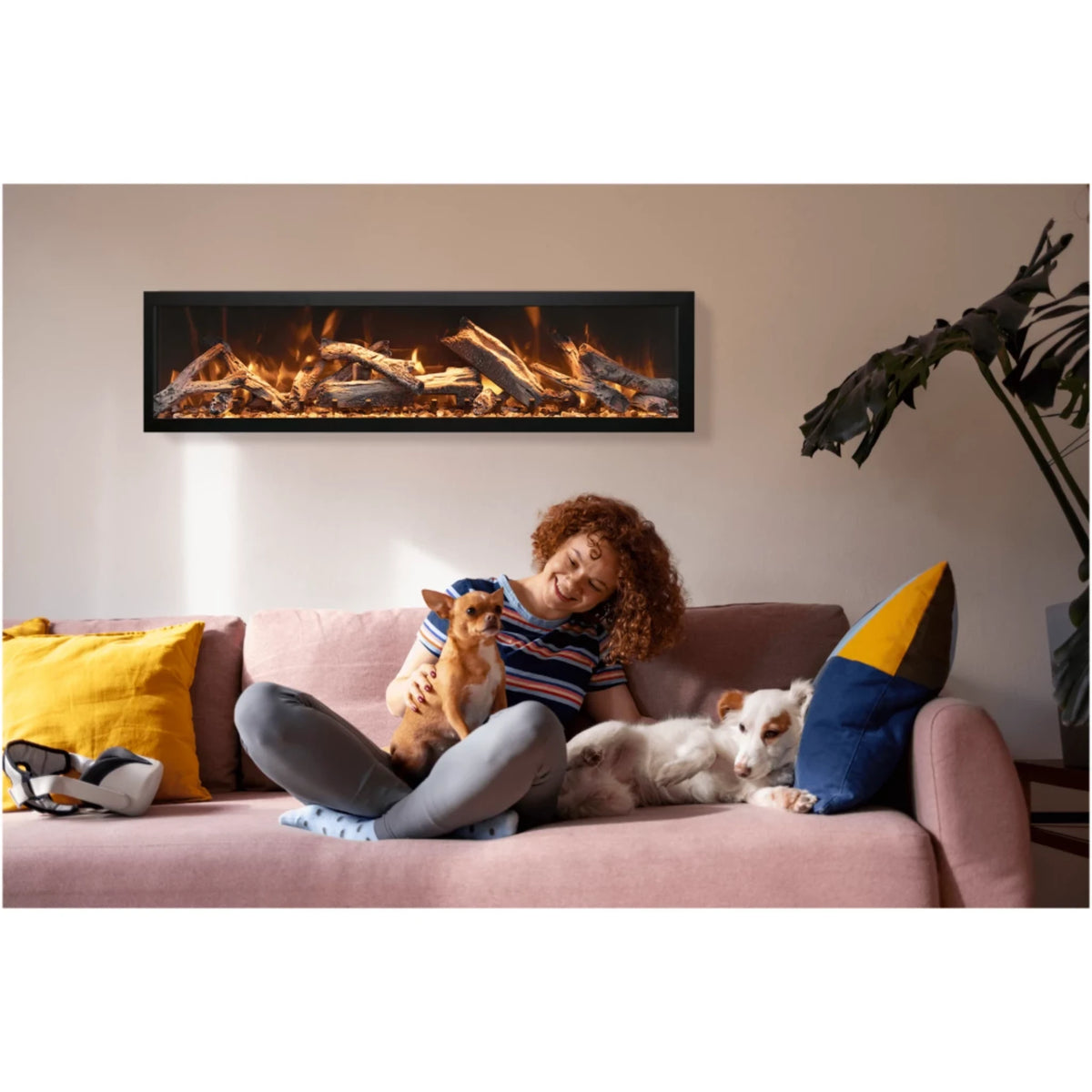 Amantii Panorama BI Deep 60” Smart Electric Fireplace BI-60-DEEP-OD ...